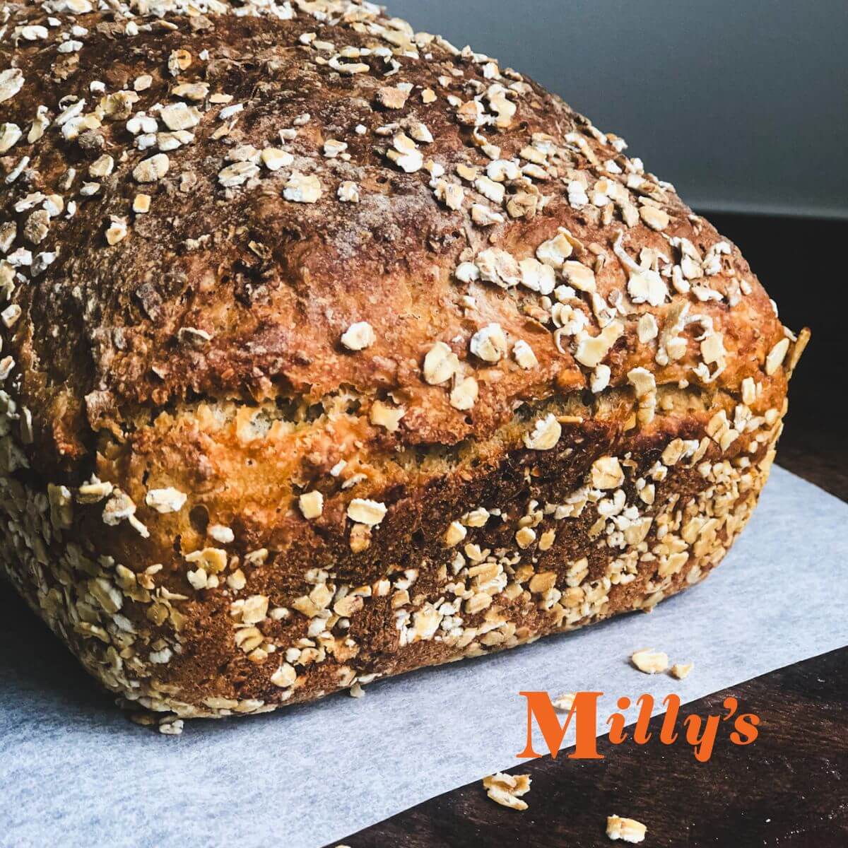 No-Knead Maple Oat Bread – Milly's Kitchen