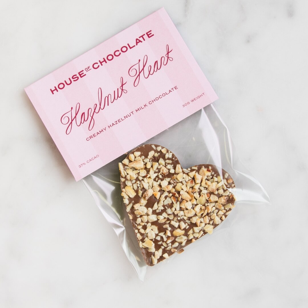 House of Chocolate Hazelnut Milk Chocolate Mini Heart – Milly's Kitchen